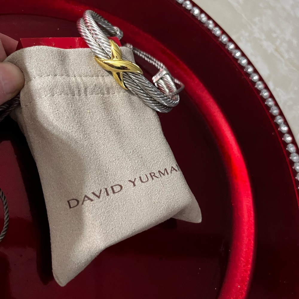 David Yurman Classic Double X Double Cable Bracelet - Gem